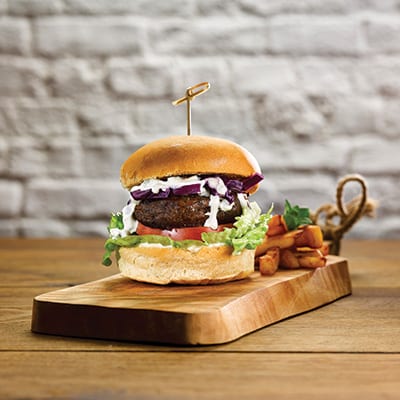 The Greek god burger recipe | Bidfood