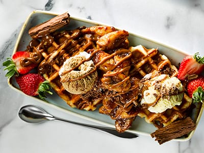 Banoffee waffles - Bidfood