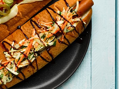 Asian slaw hotdog - Bidfood