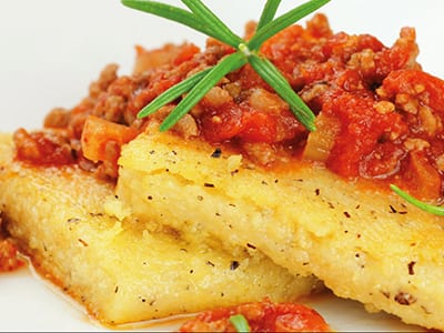 Polenta with Ragu Sauce Recipe | Bidfood