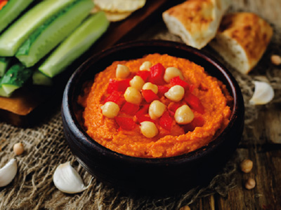 Spicy red pepper houmous - Bidfood