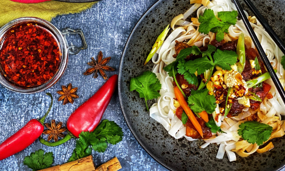 Burmese Shan Noodles With Soy Sauce Recipe | Bidfood
