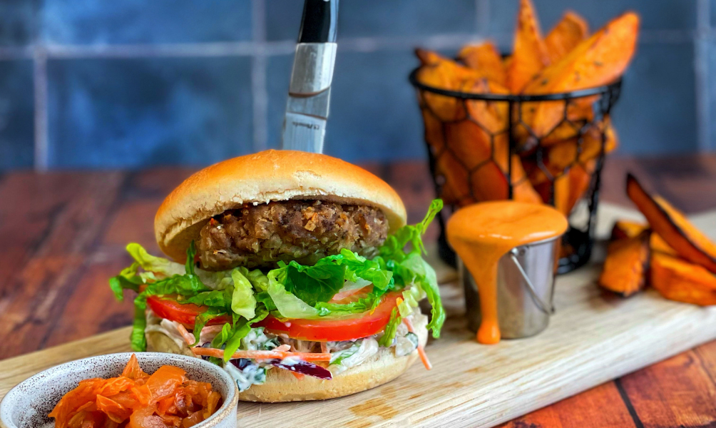 Beef Oat and Butterbean Burger Recipe | Bidfood