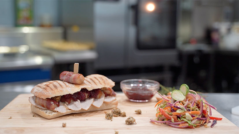 Festive panini with a sprout slaw - Bidfood