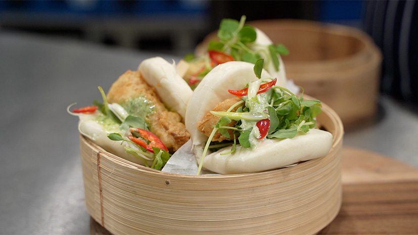 Crispy Fish Bao Buns Recipe | Bidfood