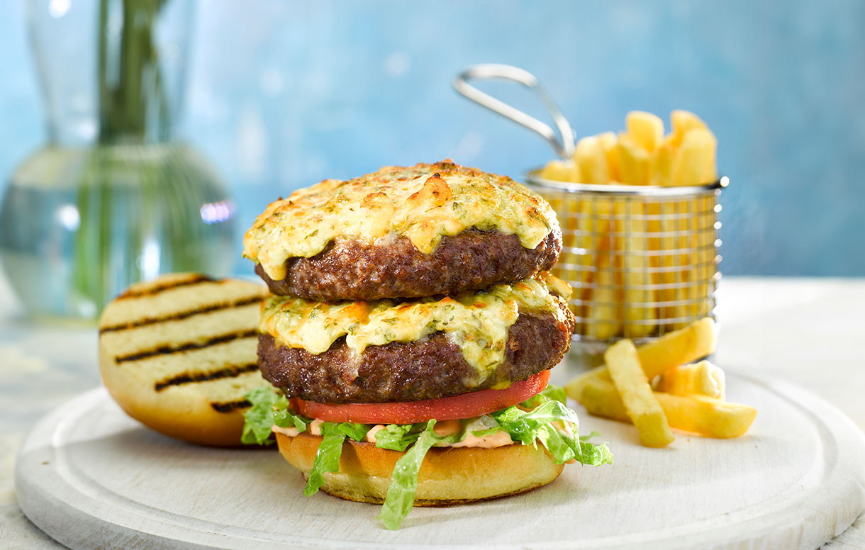 Easter rarebit burger - Bidfood