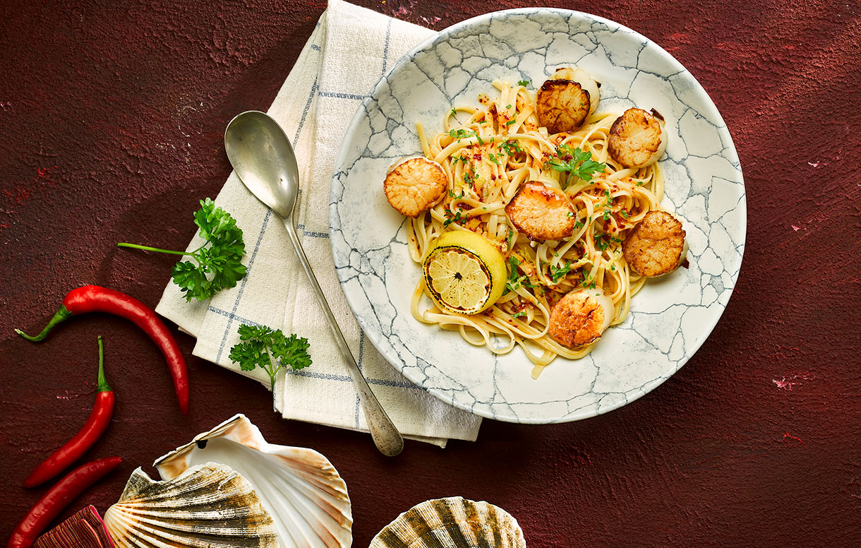 Scallop Linguini Recipe | Bidfood